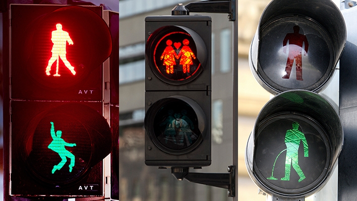 Creative traffic lights around world - China Plus