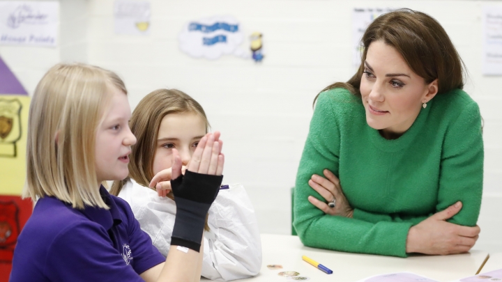 Duchess of Cambridge visits Lavender Primary School to support Place2Be ...