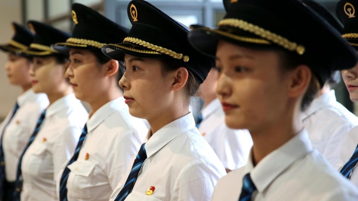 China's first female high-speed train drivers undergo training - China Plus
